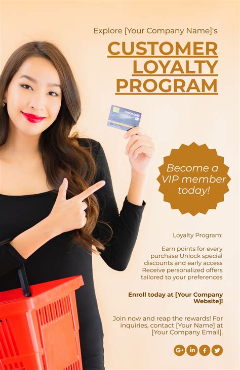 Customer Loyalty Program Poster Template Edit Online And Download Example