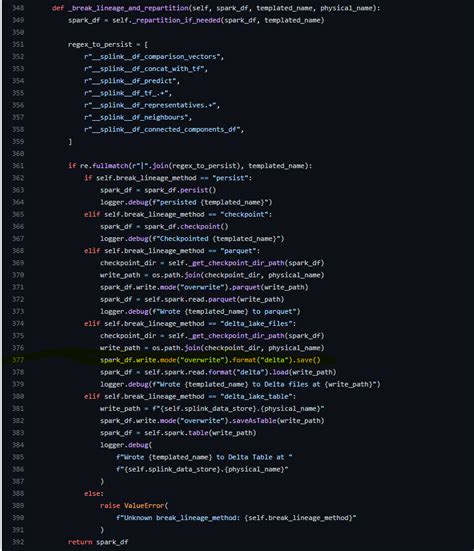 problem with delta files as the break lineage method · issue 1141