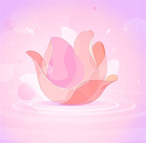 Premium Vector | Blossom on the water