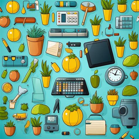 Premium Photo Super Cute Repeat Pattern Flat Cartoon Illustration