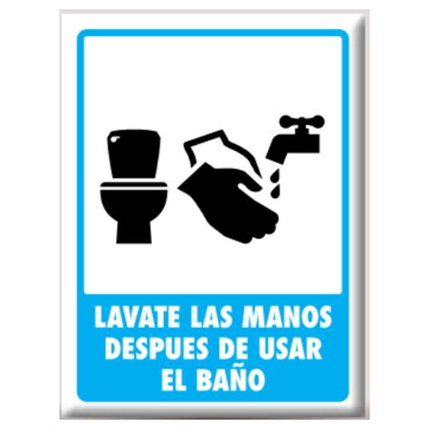 SeÑal Modelo 198 Lavate Las Manos Grupo Marlo