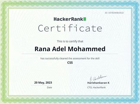 Rana Adel On Linkedin Hackerrank Css Frontend 14 Comments