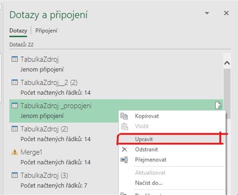 Aktualizace A úprava Dat Power Query Excel Školení Konzultace