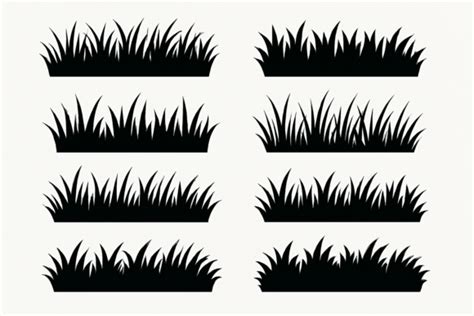 Grass Border Svg Clipart Bundle Graphic By Rabiulalam97677 · Creative Fabrica