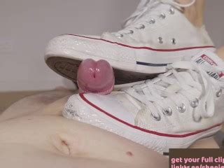 Shoejob With Converse Sneakers Cumshot On Soles Pornhub Com