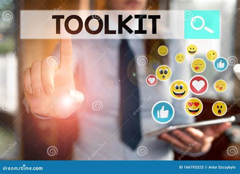 Handwriting Text Toolkit Concept Meaning Set Of Tools Kept In A Bag Or Box And Used For A