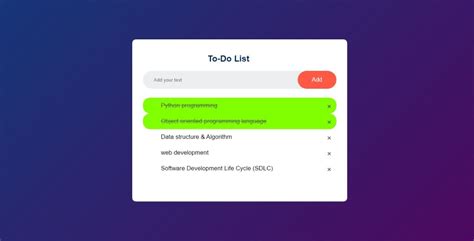 Karthick R On Linkedin I Am Build A New To Do List Website Project