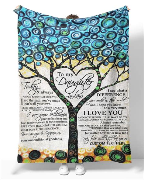 Personalized Custom To My Daughter In Law Today Always Please Know That