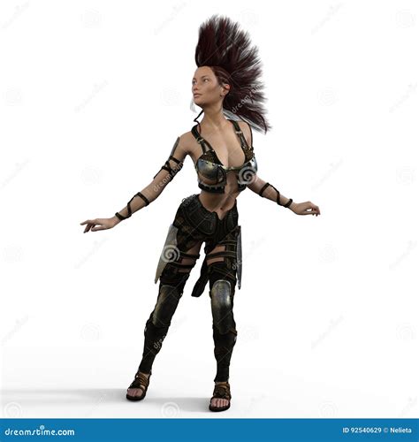 Mohawk Warrior Stock Illustration 92540629