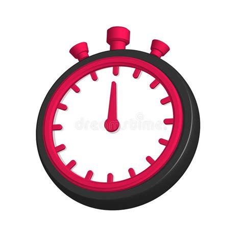 Vector Illustration Of Timer Stopwatch 3d Stock Vector Illustration
