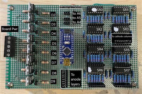 8x8x8 Led Cube Flickeringphantompersistent Power Issue Leds And