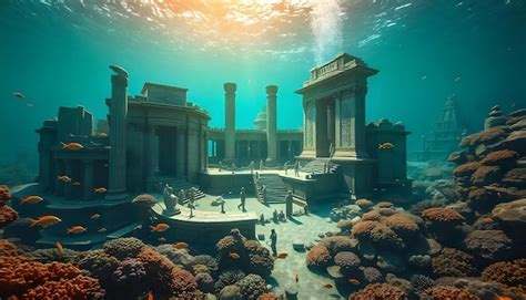 Lost City Of Atlantis Submerged City Underwater Ruins Ancient