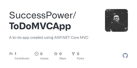 GitHub SuccessPower ToDoMVCApp A To Do App Created Using ASP NET Core MVC