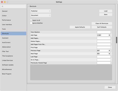 Publisher Document Keyboard Shortcuts Are Messed Up V2 Bugs Found On Windows Affinity Forum