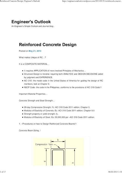 Pdf Reinforced Concrete Design Engineers Outlook Dokumen Tips
