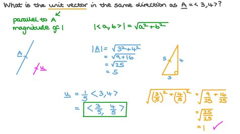 Unit Vector Formula