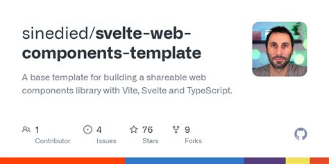 Github Sinediedsvelte Web Components Template A Base Template For