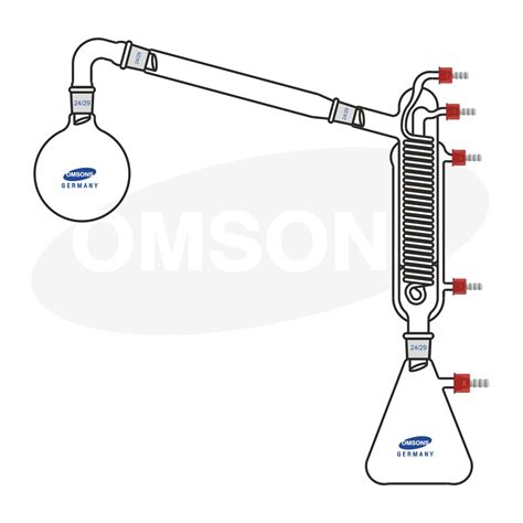 Solvent Recovery Assembly With Conical Flask Omsons Labs