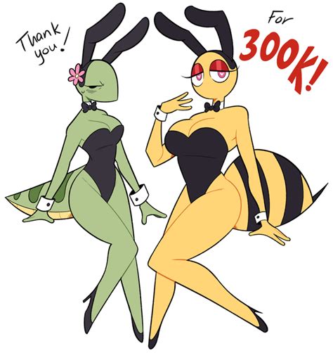 Rule 34 Bee Bee Stinger Blush Bowtie Breasts Bunny Ears Bunnysuit Choker Curvy Curvy Female