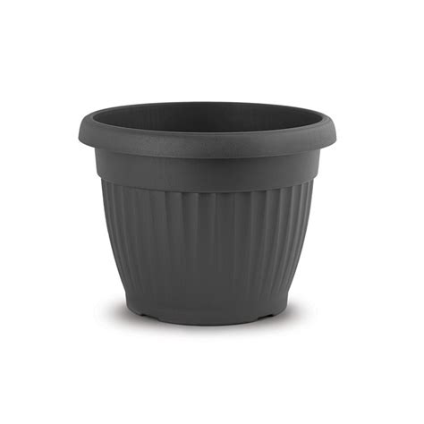 Mediterrán Műanyag Cserép Antracit 14x10cm