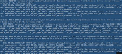 Wifi Shell Sample Failing Due To Kconfig Errors For Nrf52840dk