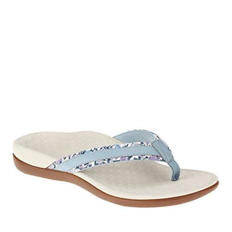 Vionic Tide Floral Sandals Orthotic Support Light Blue Size 9