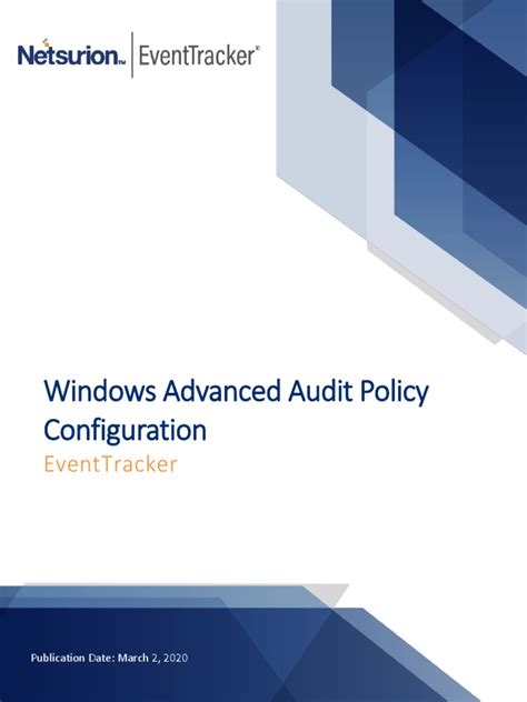 Advanced Audit Policy Configuration Complete Reference Pdf Active Directory Cyberwarfare