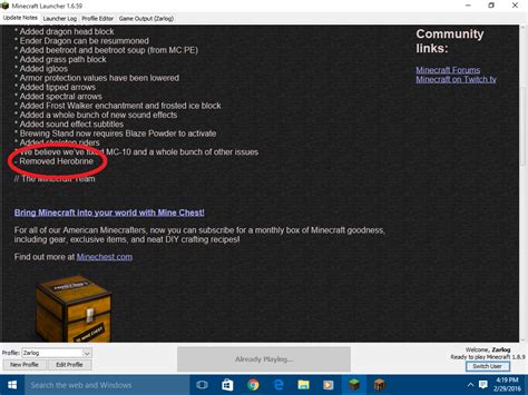 Once Again Mojang Has Removed Herobrine Recent Updates And Snapshots Minecraft Java