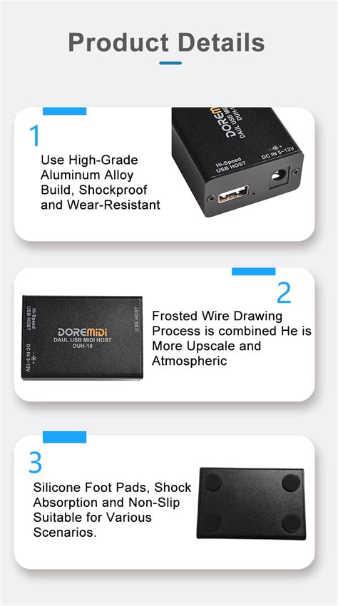 Daul Usb Midi Host Box Duh 10