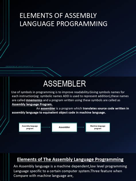 Elements Of Assembly Language Programming Pdf Assembly Language Computer Programming