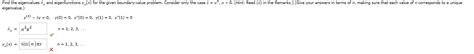 Solved Find the eigenvalues𝜆nand eigenfunctionsyn x for the Chegg com