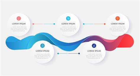 Infographic Template For Business 6 Steps Modern Timeline Diagram With Roadmap And Circle Topic