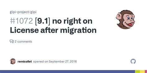91 No Right On License After Migration · Issue 1072 · Glpi Project