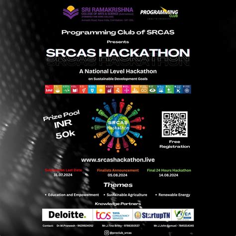 Srcas Hackathon 2024 Sri Ramakrishna College Of Arts And Science Hackathon Coimbatore