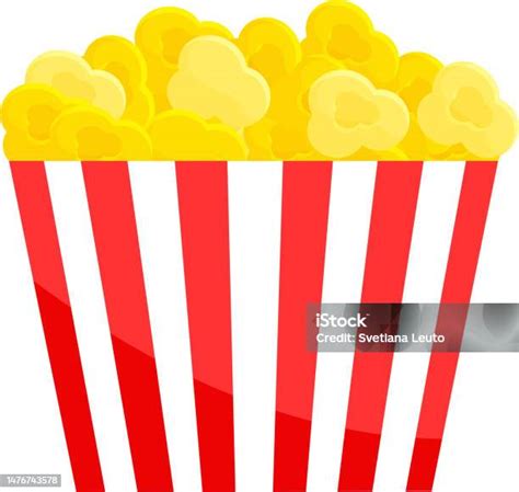 팝콘 스낵 세계 팝콘의 날 길거리 음식의 낮은 유리의 밝은 벡터 그림 가득 찬에 대한 스톡 벡터 아트 및 기타 이미지 가득 찬 가방 건강한 식생활 Istock