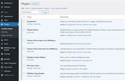 How To Disable Caching Minification TheGem WordPress WooCommerce