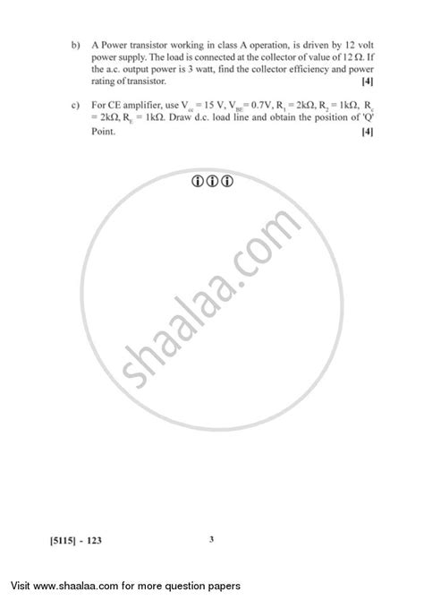 Analog Circuit Design 2016 2017 Bsc Electronic Science Semester 3