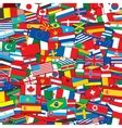 Simple Color Curved Flags Of Different Country Vector Image