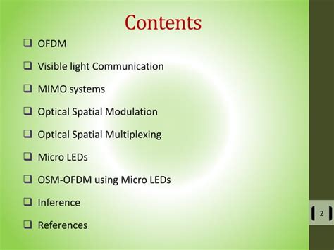Optical Spatial Modulation Ofdm Using Micro Leds Ppt