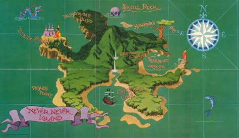 Peter Pan Neverland Map In Movie