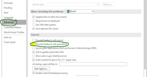 Do My Excel Blog Excel Tip Disable Cell Selection Animation In Excel 2016