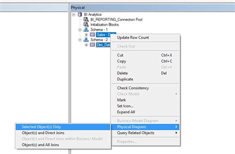 Oracle Business Intelligence Join Two Tables From Different Schemas In