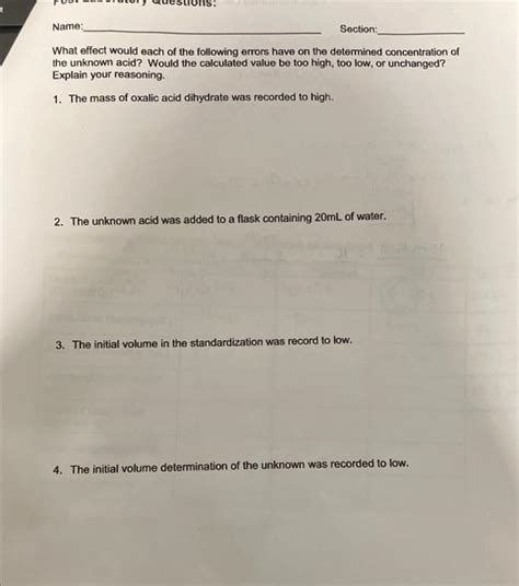 Solved Preparation Of NaOH Solution Volume Of MNaOH Used Chegg Com