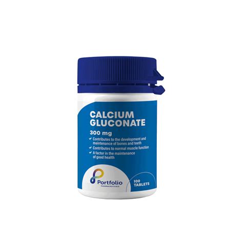 Calcium Gluconate 300mg Chewable Tablets Portfolio
