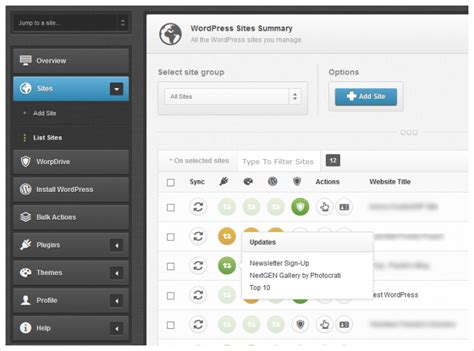 Multiple Wordpress Management Features Bulk Plugin And Theme Updates Icontrolwp