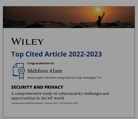 Mahfooz Alam On Linkedin I Am Happy To Share I Have Received A Certificate Form Wiley Top