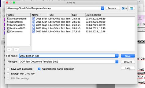How Do I Make Libre Office Use The Normal Macos Interface When Saving A