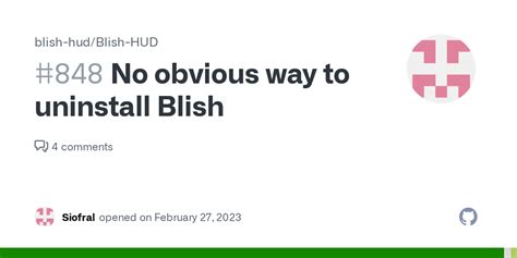 No Obvious Way To Uninstall Blish · Issue 848 · Blish Hudblish Hud