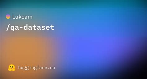 lukeam qa dataset · hugging face