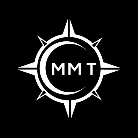 Mmt Abstract Monogram Shield Logo Design On Black Background Mmt